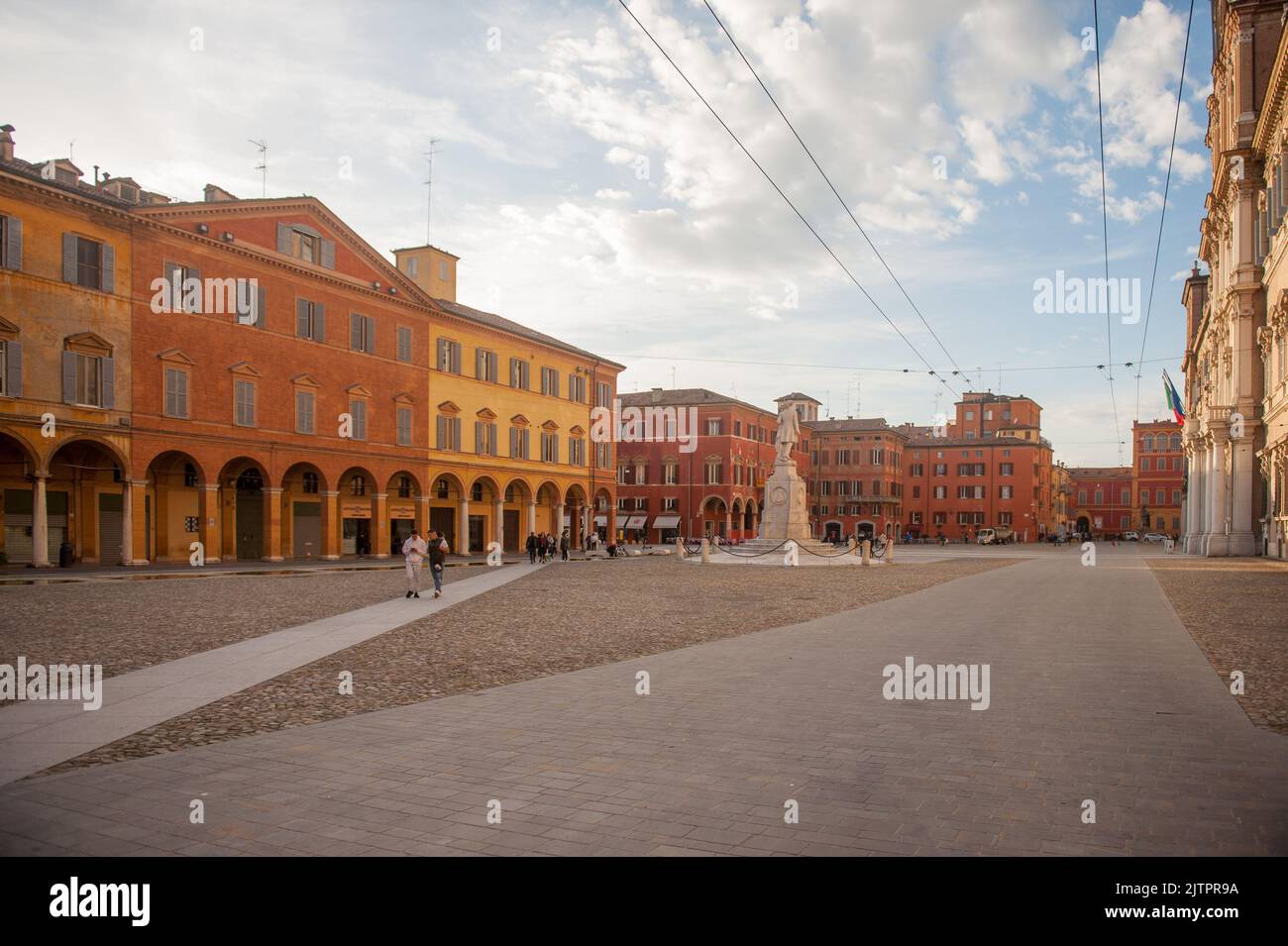 The central square of Carpi in Italy Stock Photo - Alamy