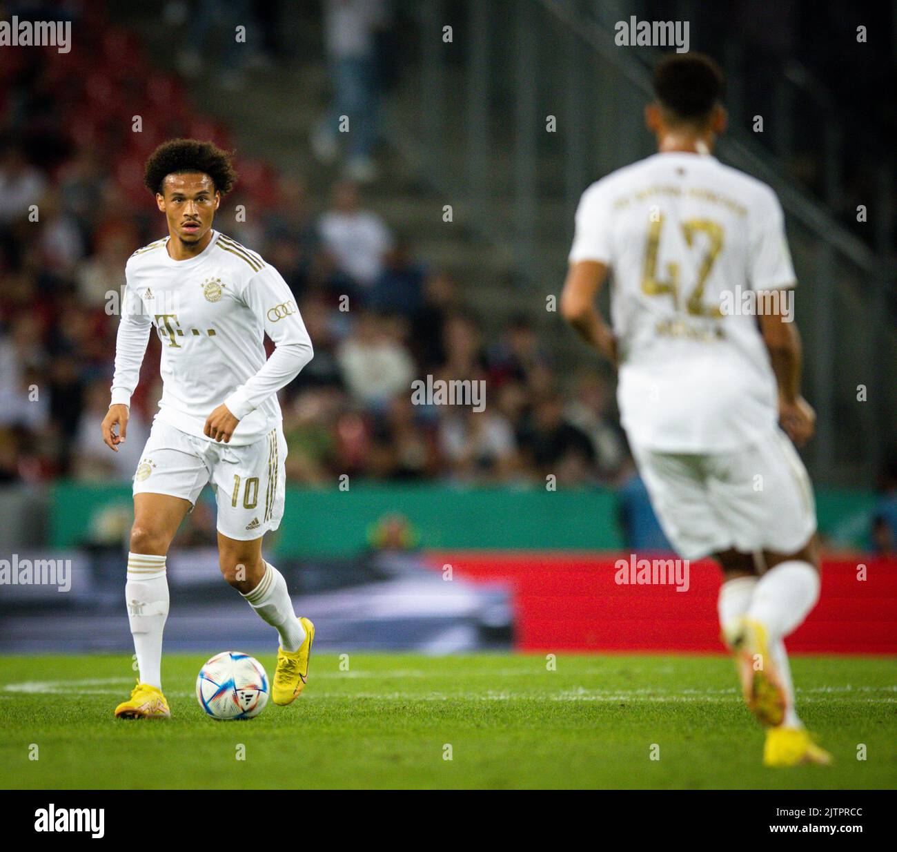 Leroy Sane (Muenchen), Jamal Musiala (Muenchen) Viktoria Köln - FC ...