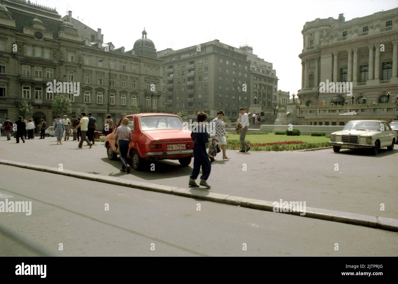 Bucharest, Romania, June 1990. Young boys begging on the street in ...