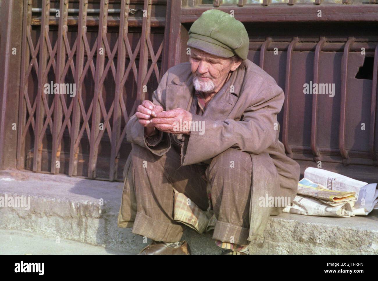 Bucharest, Romania, 1990. A few months after the anti-communist ...