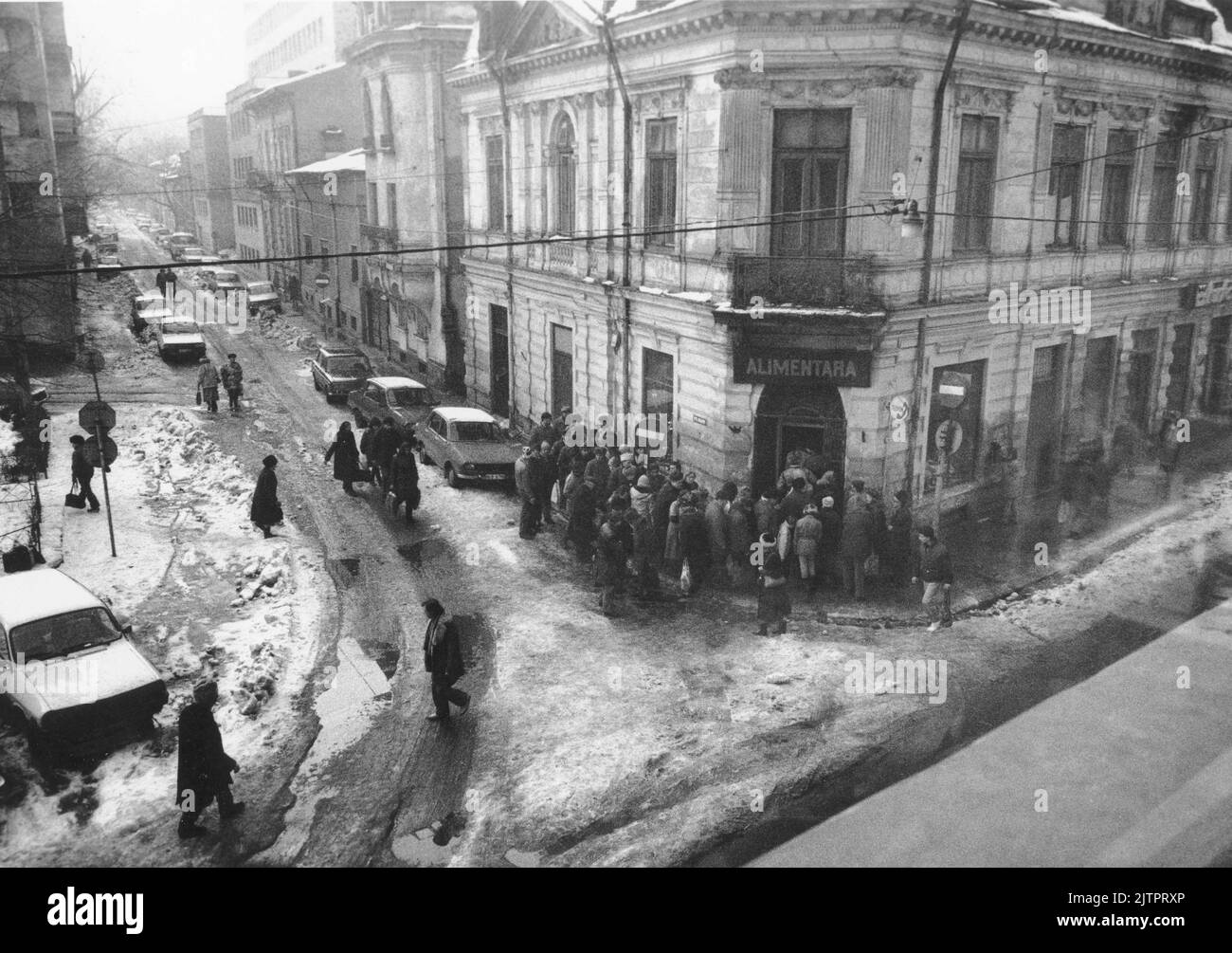 Bucharest, Romania, January 1990. Less than a month after the anti ...