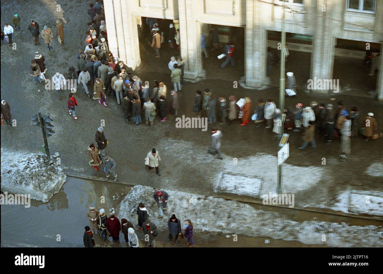 Bucharest, Romania, January 1990. Less than a month after the anti ...