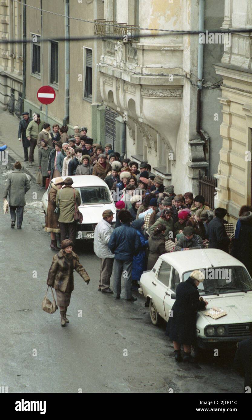 Bucharest, Romania, January 1990. Less than a month after the anti ...