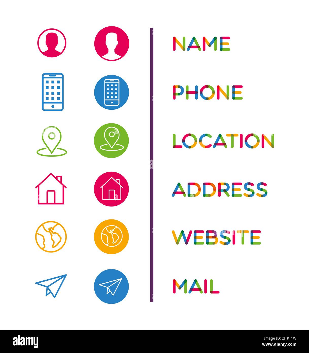 Contact icon set. Website set icon. Symbol for web site. Vector EPS 10 ...