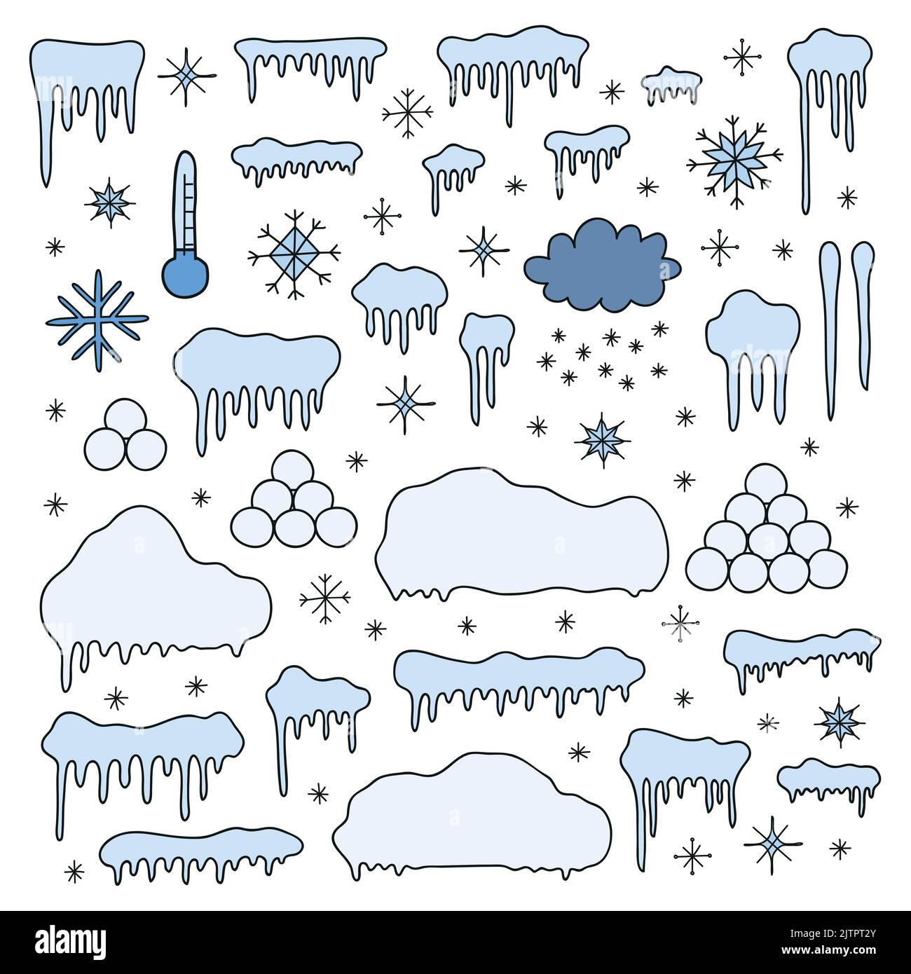 Horizontal glacier ice caps snow Stock Vector Images - Alamy