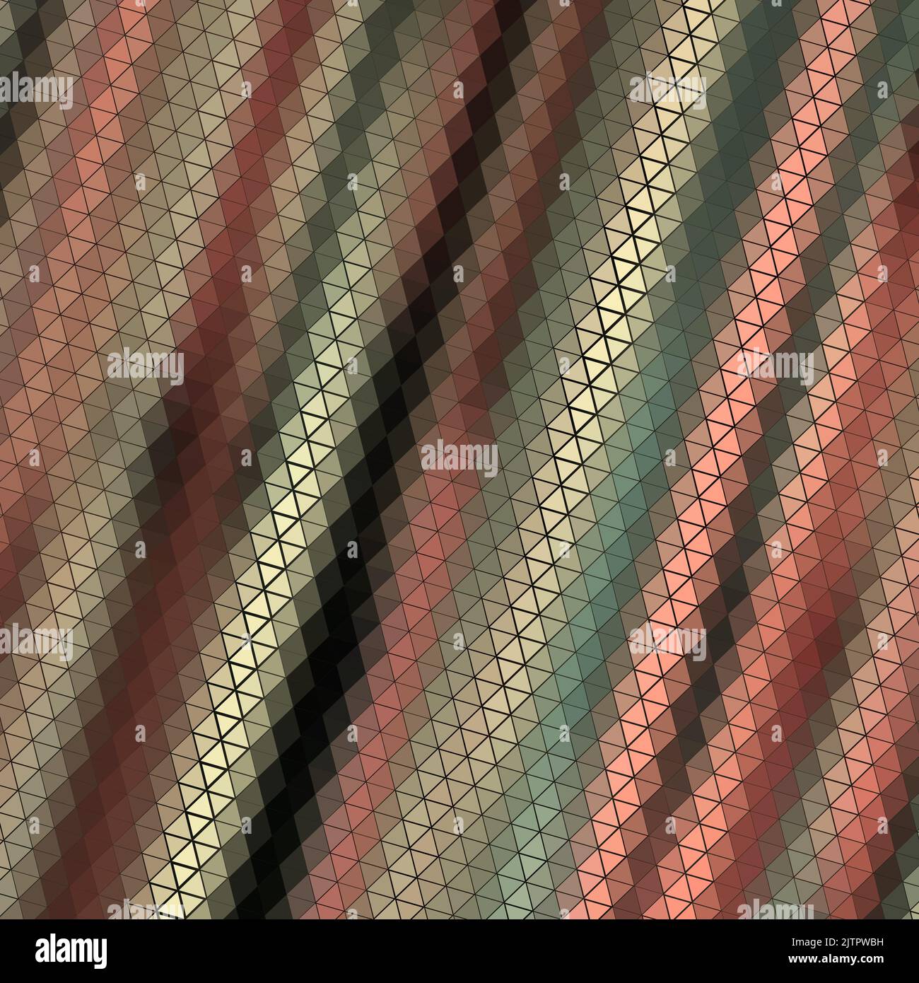 Abstract retro Artistic Low Polygon triangle strip with Geometric grid ...