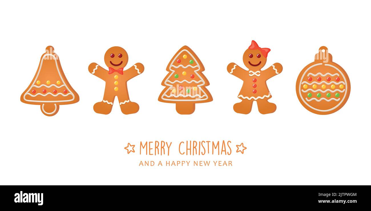 Gingerbread man cartoon Cut Out Stock Images & Pictures - Alamy