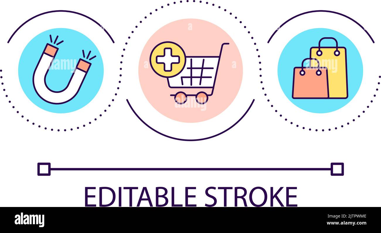 Shopping loop concept icon Stock Vector Image & Art - Alamy