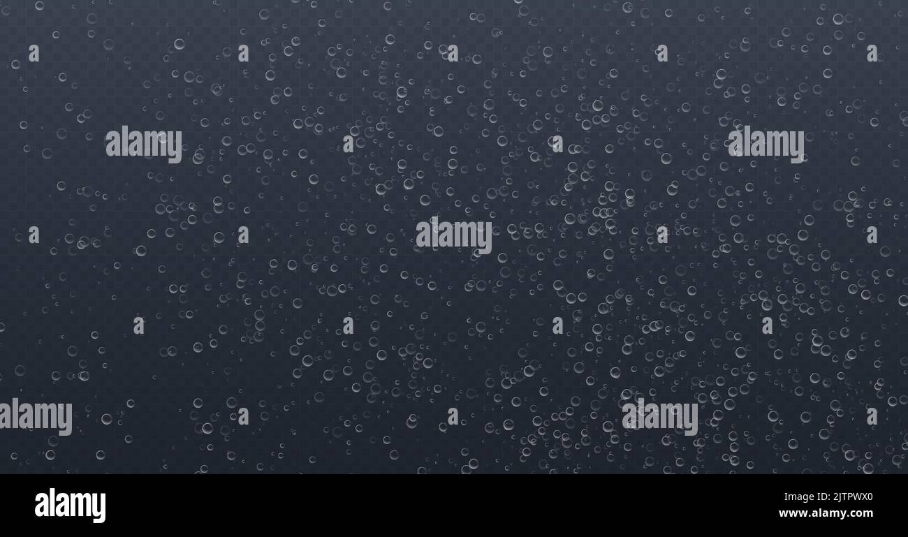 Underwater fizzing bubbles, soda or champagne carbonated drink, sparkling water Stock Vector ...