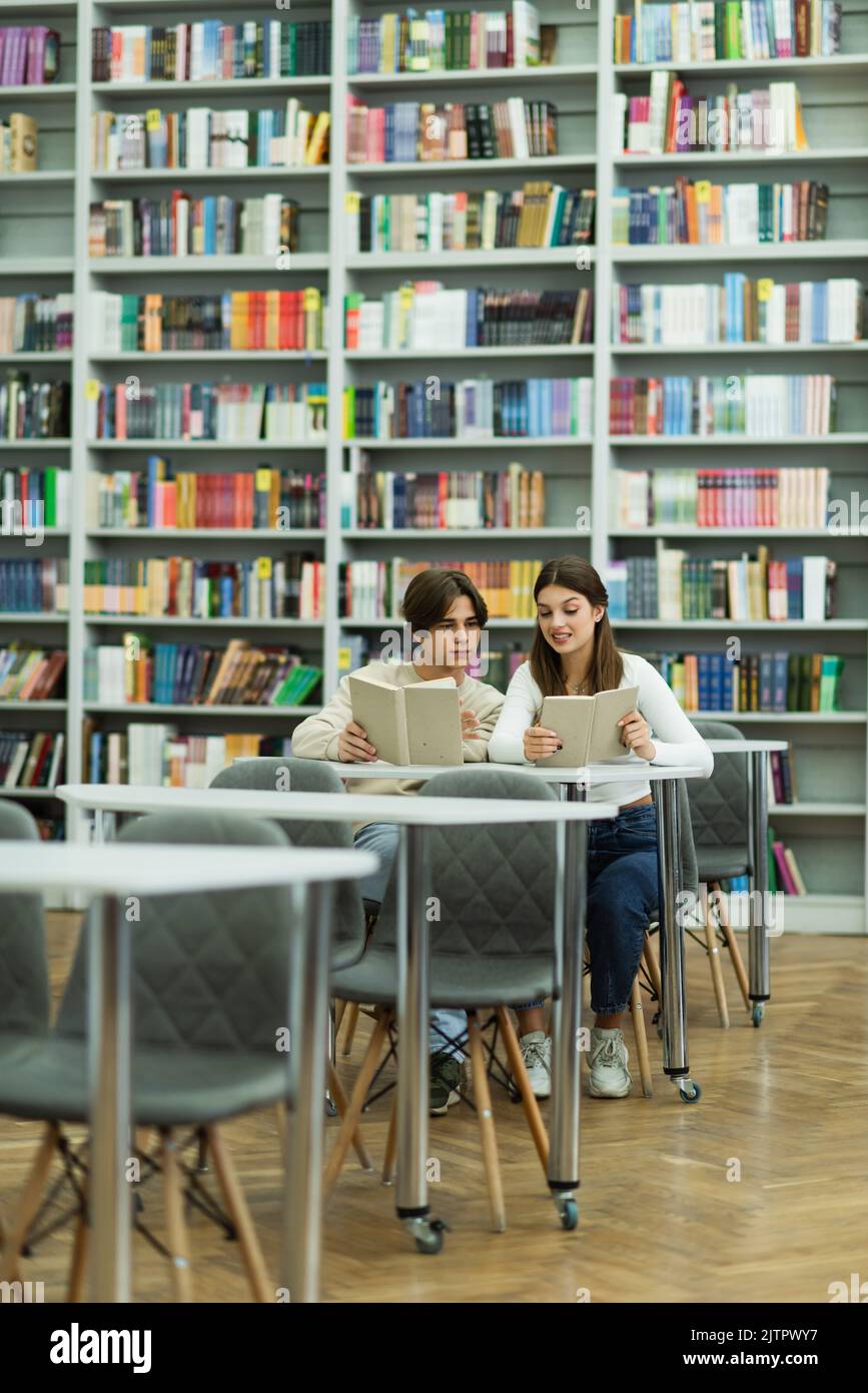 People Reading Books In Library