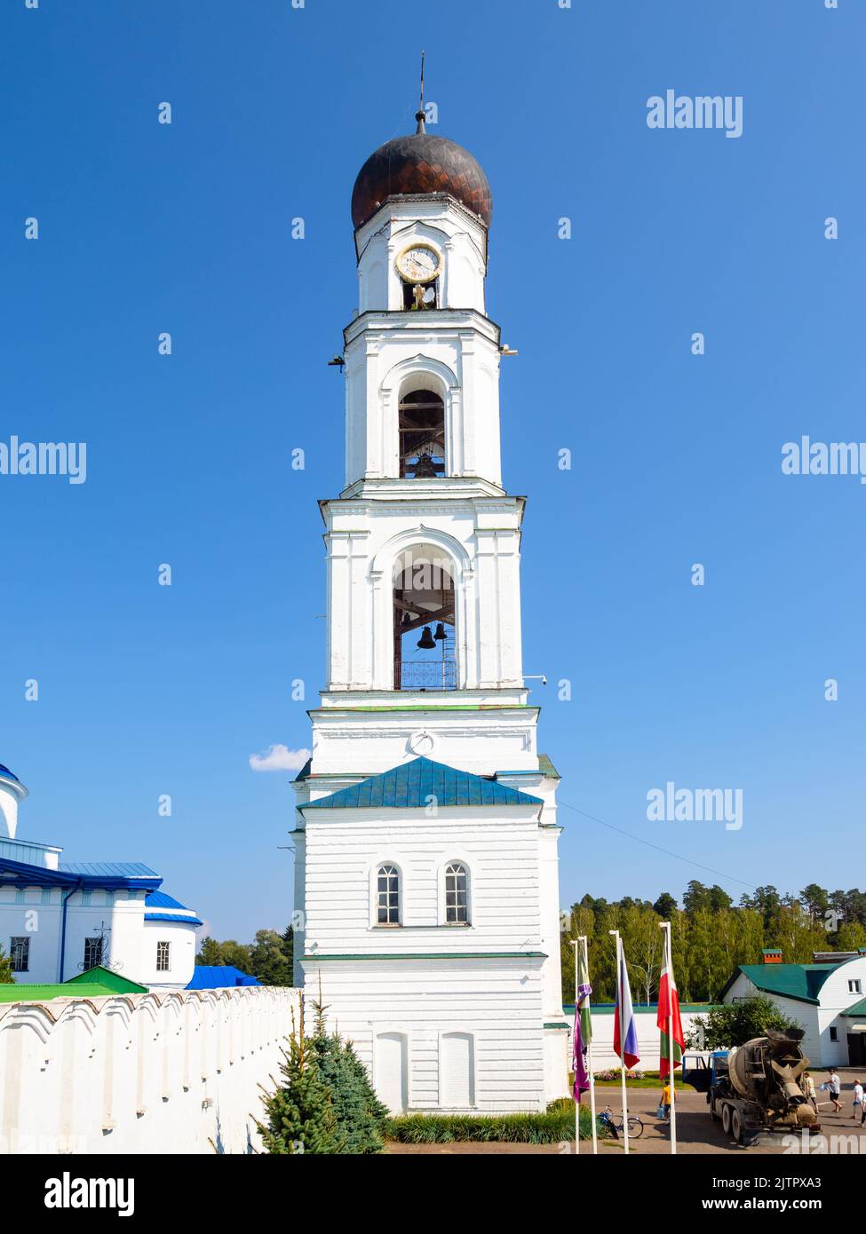 Zelenodolsk, Russia - August 25, 2022: gate church consecrated in honor ...