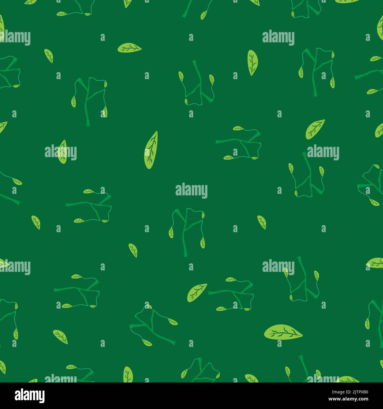 A random simple plant vector pattern design on a square background ...