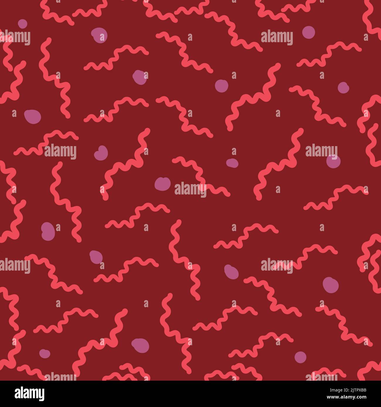 A zigzag lines and dots scattered pattern design illustration isolated ...