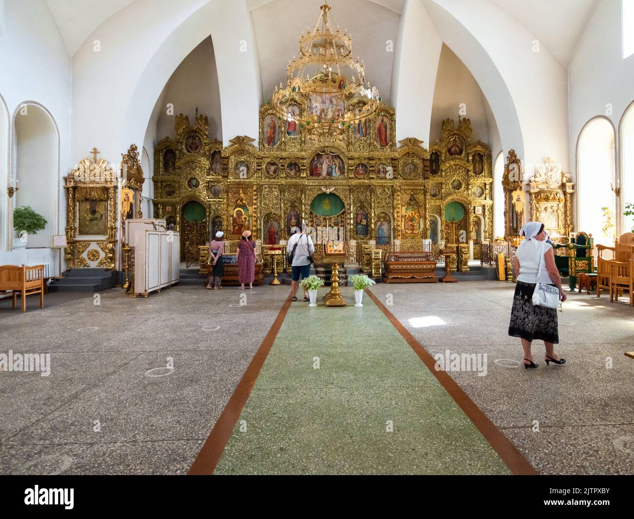 Zelenodolsk, Russia - August 25, 2022: interior of Cathedral in Name of ...