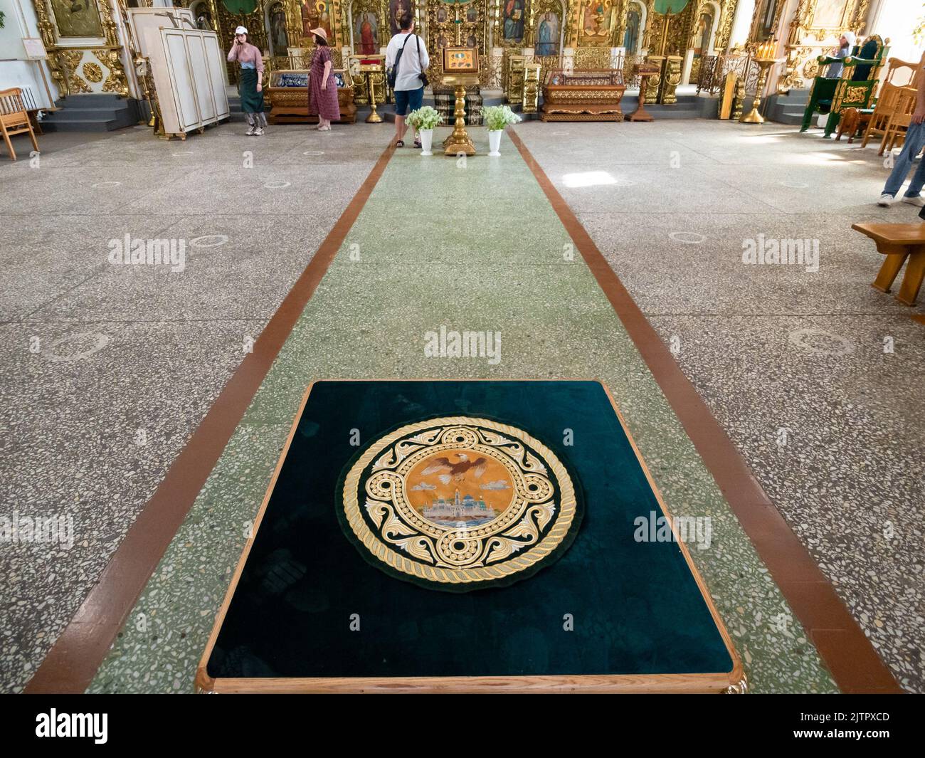 Zelenodolsk, Russia - August 25, 2022: flooring of Cathedral in Name of ...