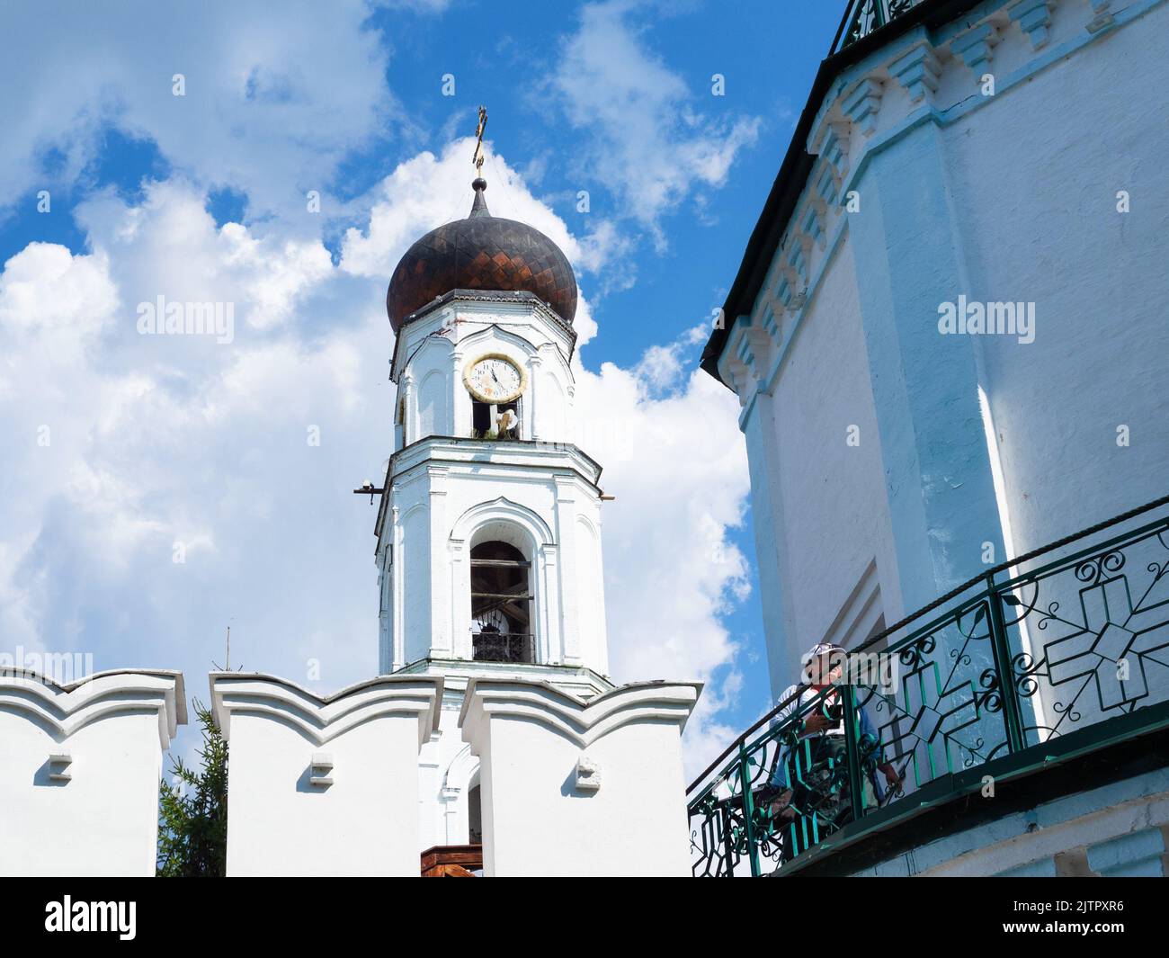 Zelenodolsk, Russia - August 25, 2022: observation deck of wall tower ...