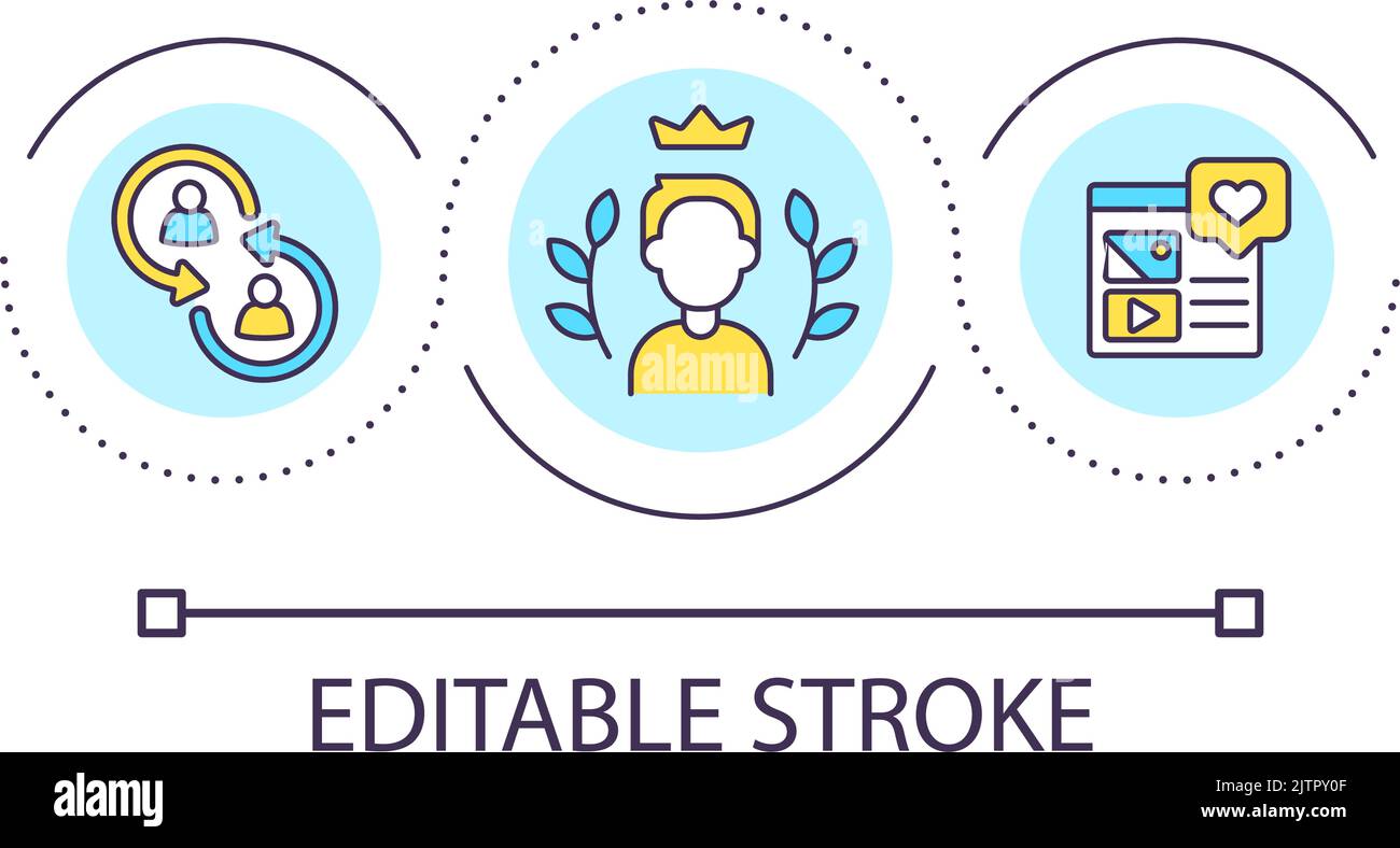 Status symbol horizontal Stock Vector Images - Alamy