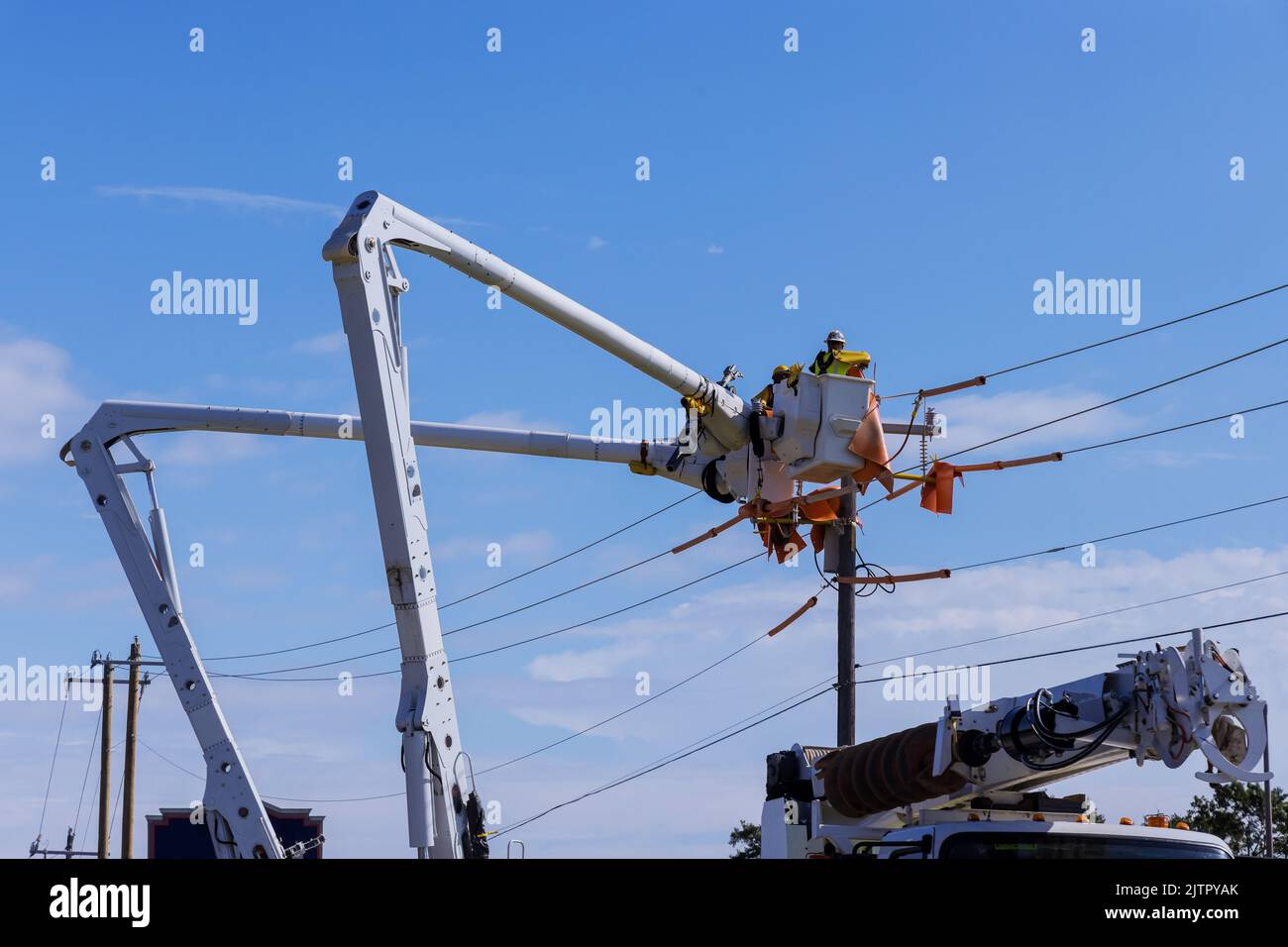 A technician in the electrical power pole maintenance industry has been ...