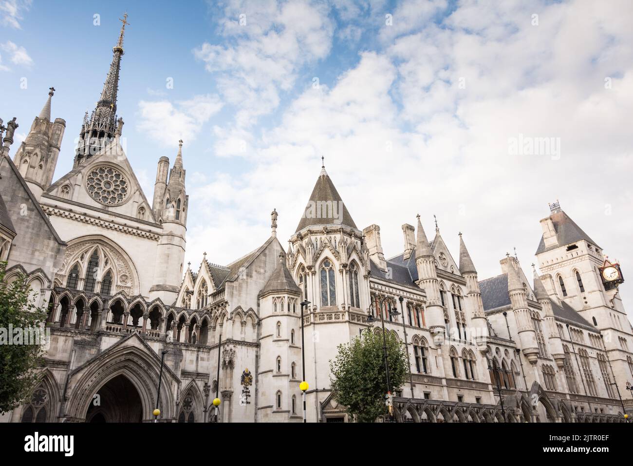 Entrance to the Royal Courts of Justice, Fleet Street, London, England ...