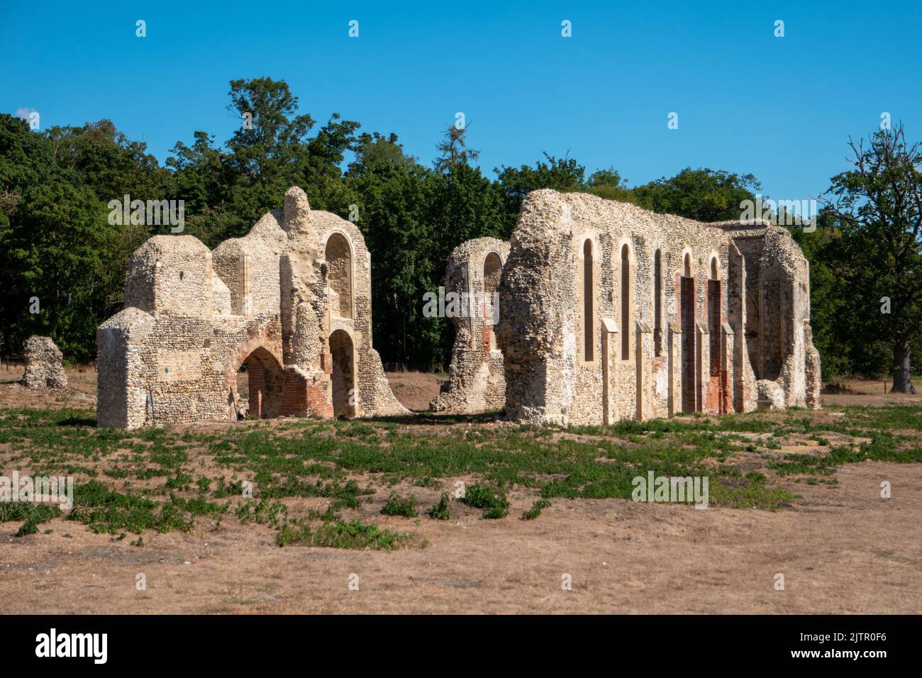 Taken from the south, looking at the south wall. Sibton Abbey (of the ...