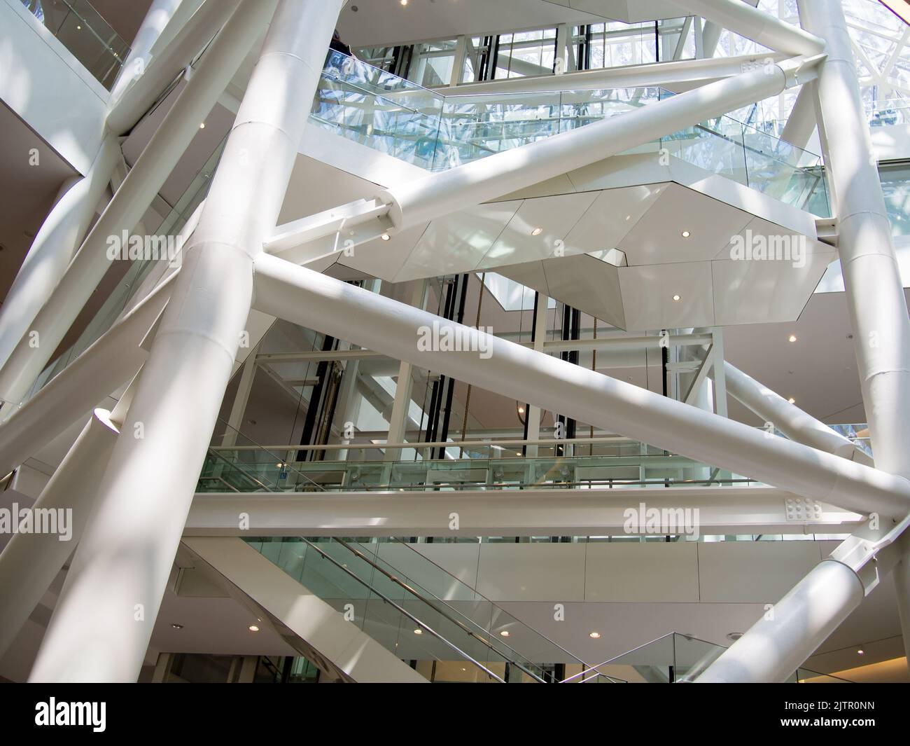 Interior of the Tainan Art Museum Building Two in Tainan, Taiwan. This ...