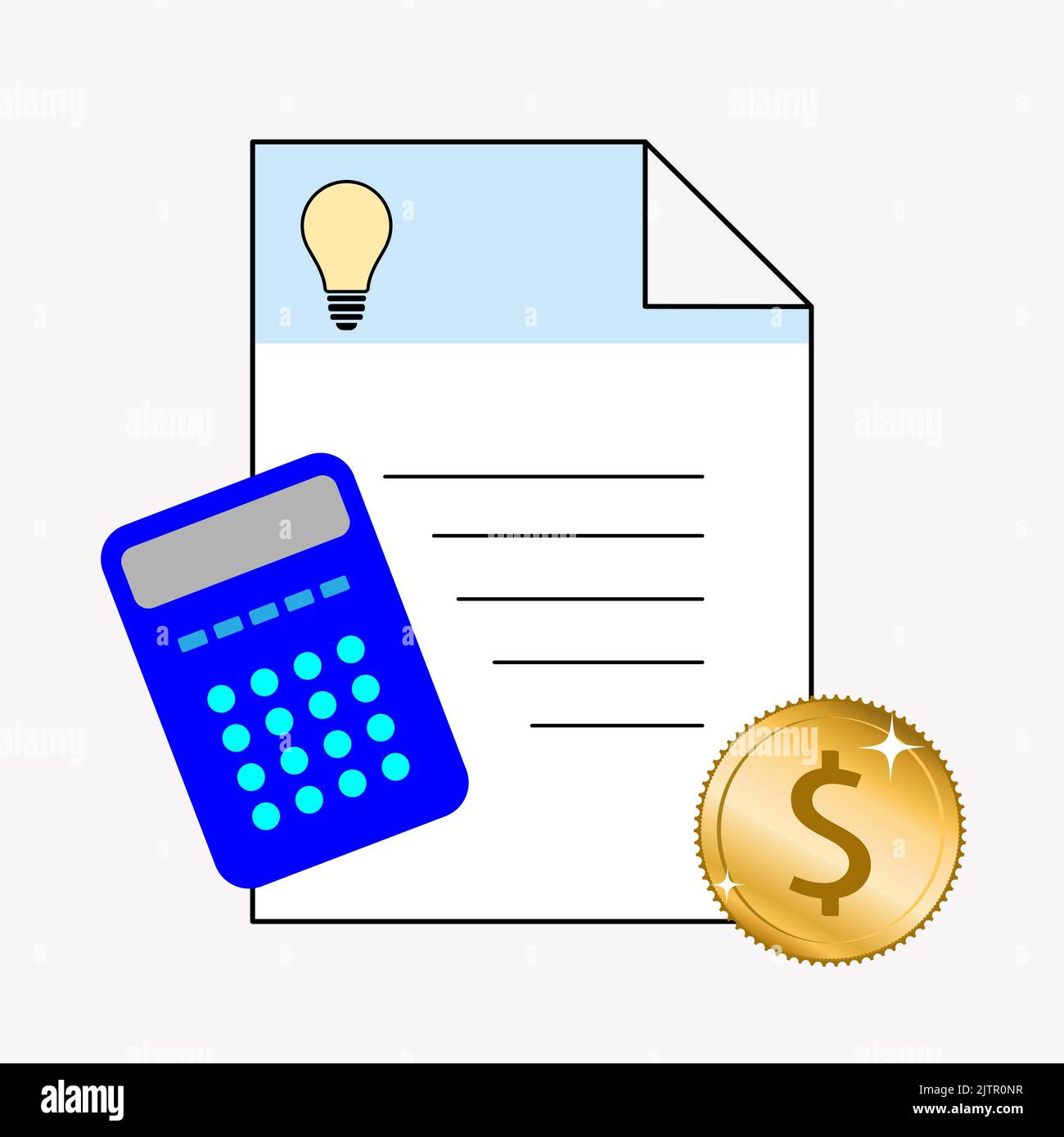 Energy electricity bill Stock Vector Images - Alamy