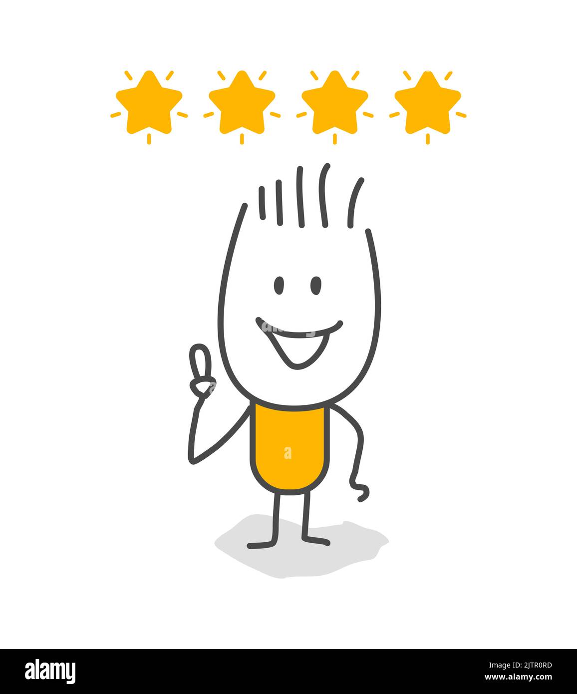 Stick figures give review rating and feedback. Customer reviews ...