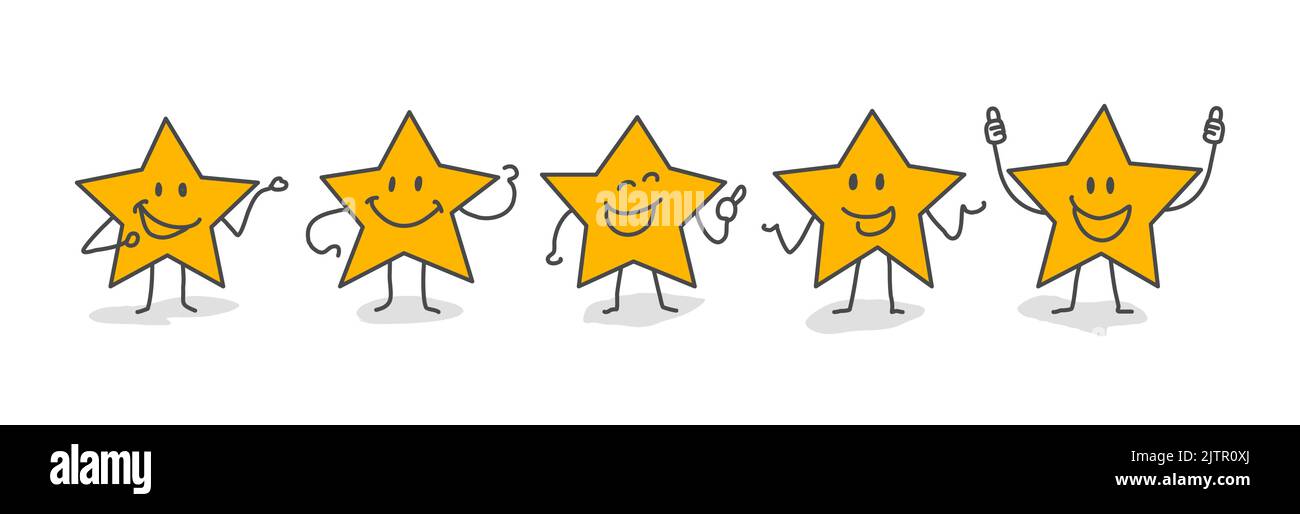 Stick figures give review rating and feedback. Customer reviews ...