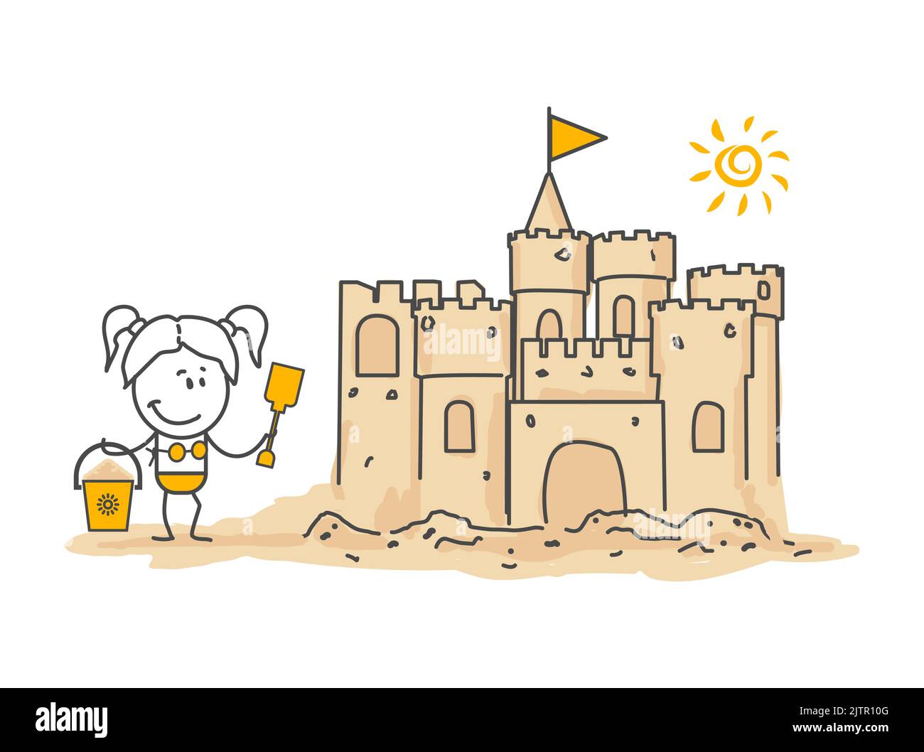 Fantasy sand figures Stock Vector Images - Alamy