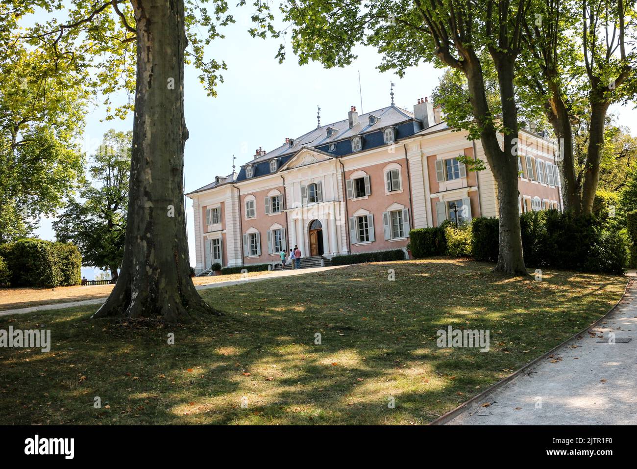 VOLTAIRE's Castle in LA FERNEY-VOLTAIRE Stock Photo - Alamy
