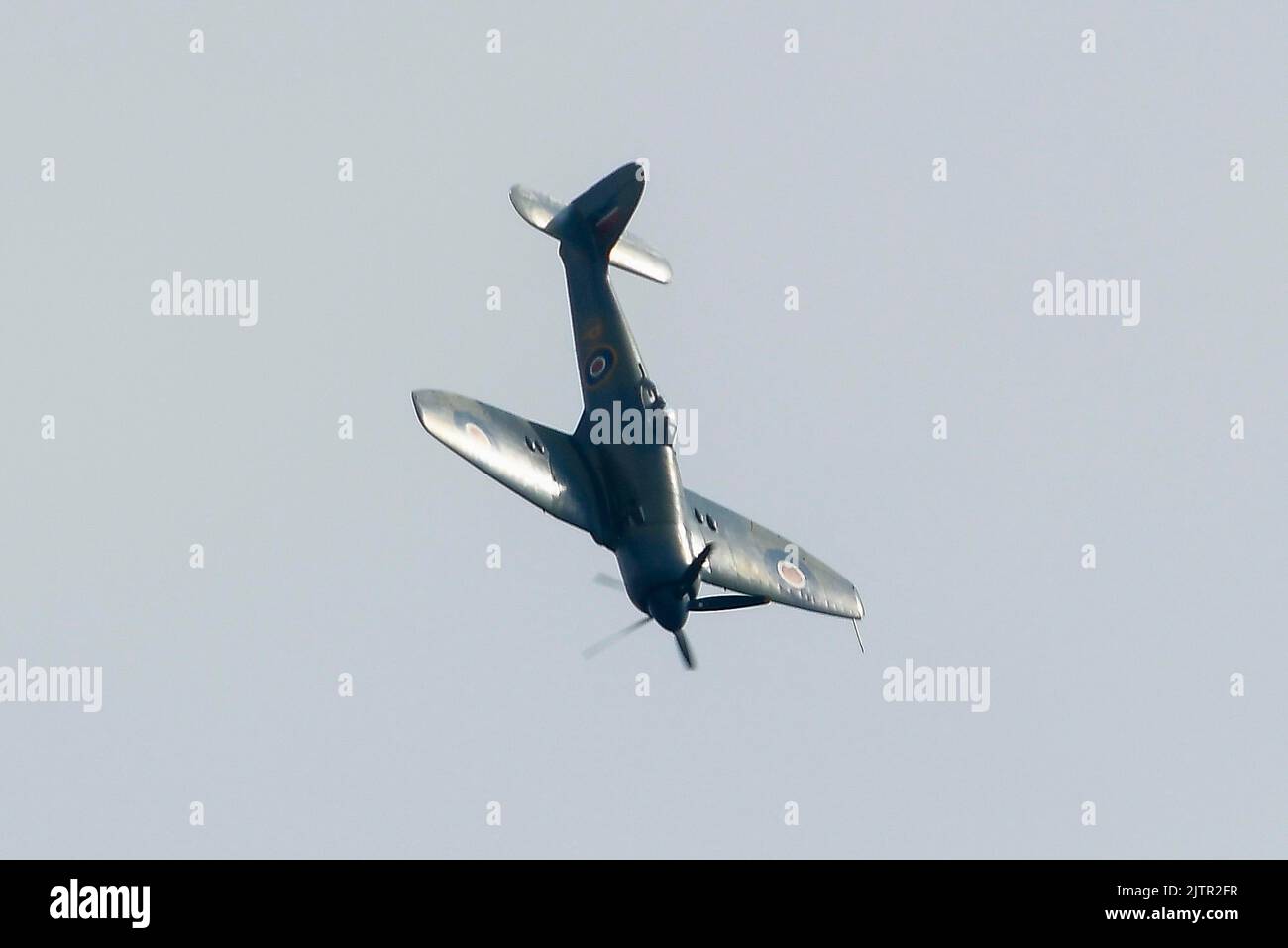 Bournemouth, Dorset, UK. 1st September 2022. A Hawker Fury performing a ...