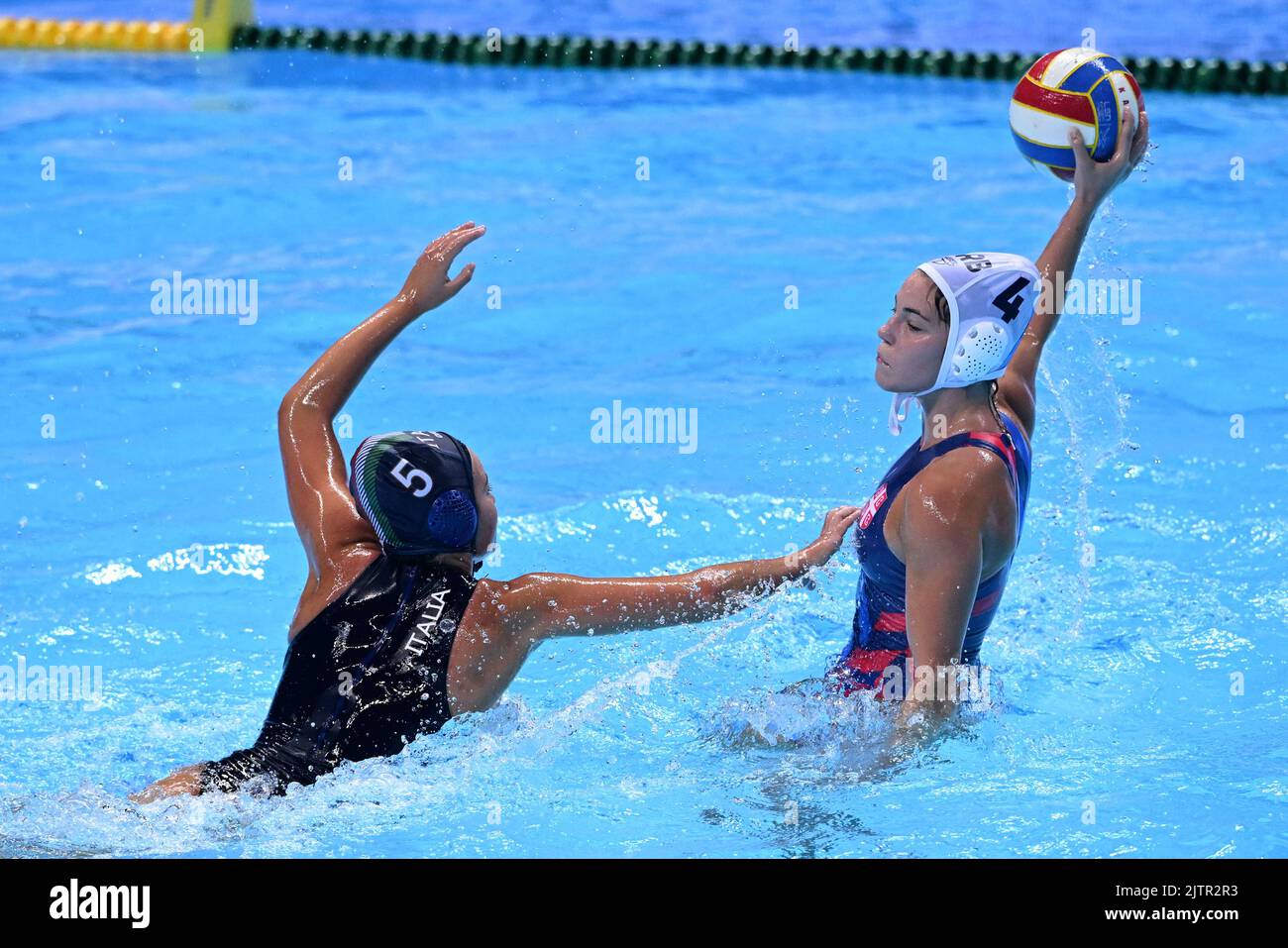 SPLIT, CROATIA - SEPTEMBER 01: Ana Milicevic of Serbia in action ...
