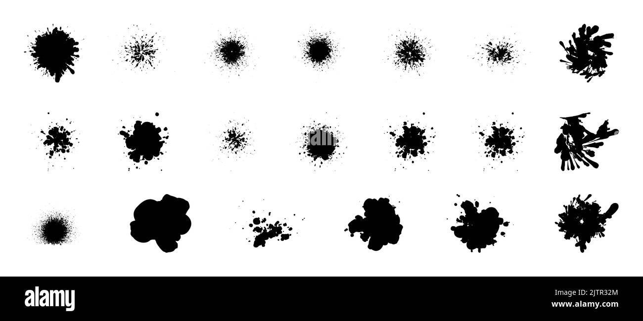 Ink Brush strokes, brushes, lines. Vector paintbrush set. Design ...