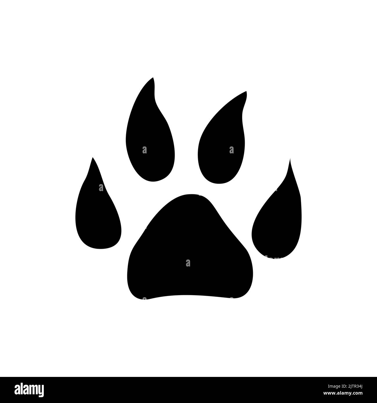 Wolf tracks Stock Vector Images - Alamy