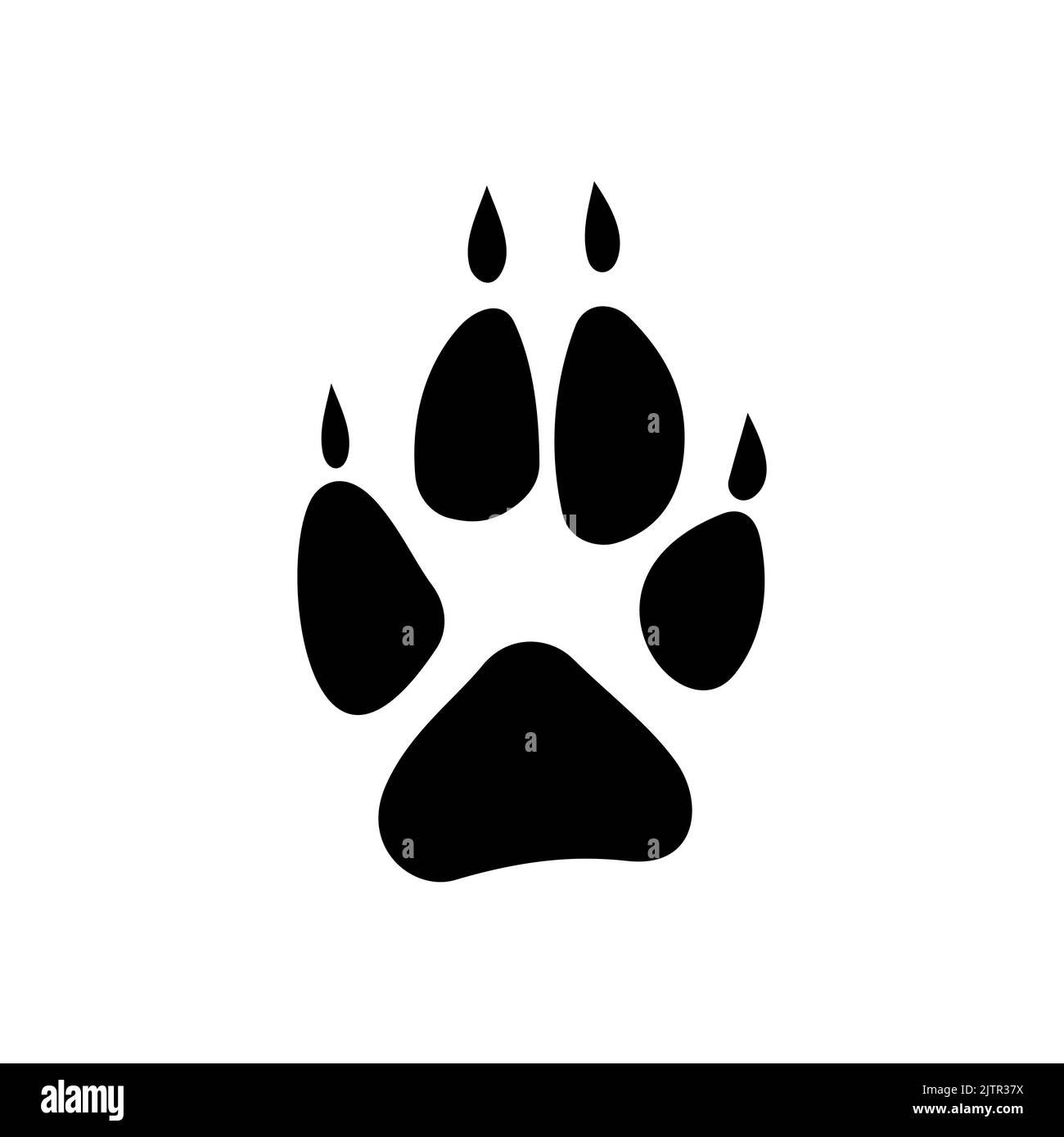 Fox paw print Black and White Stock Photos & Images - Alamy