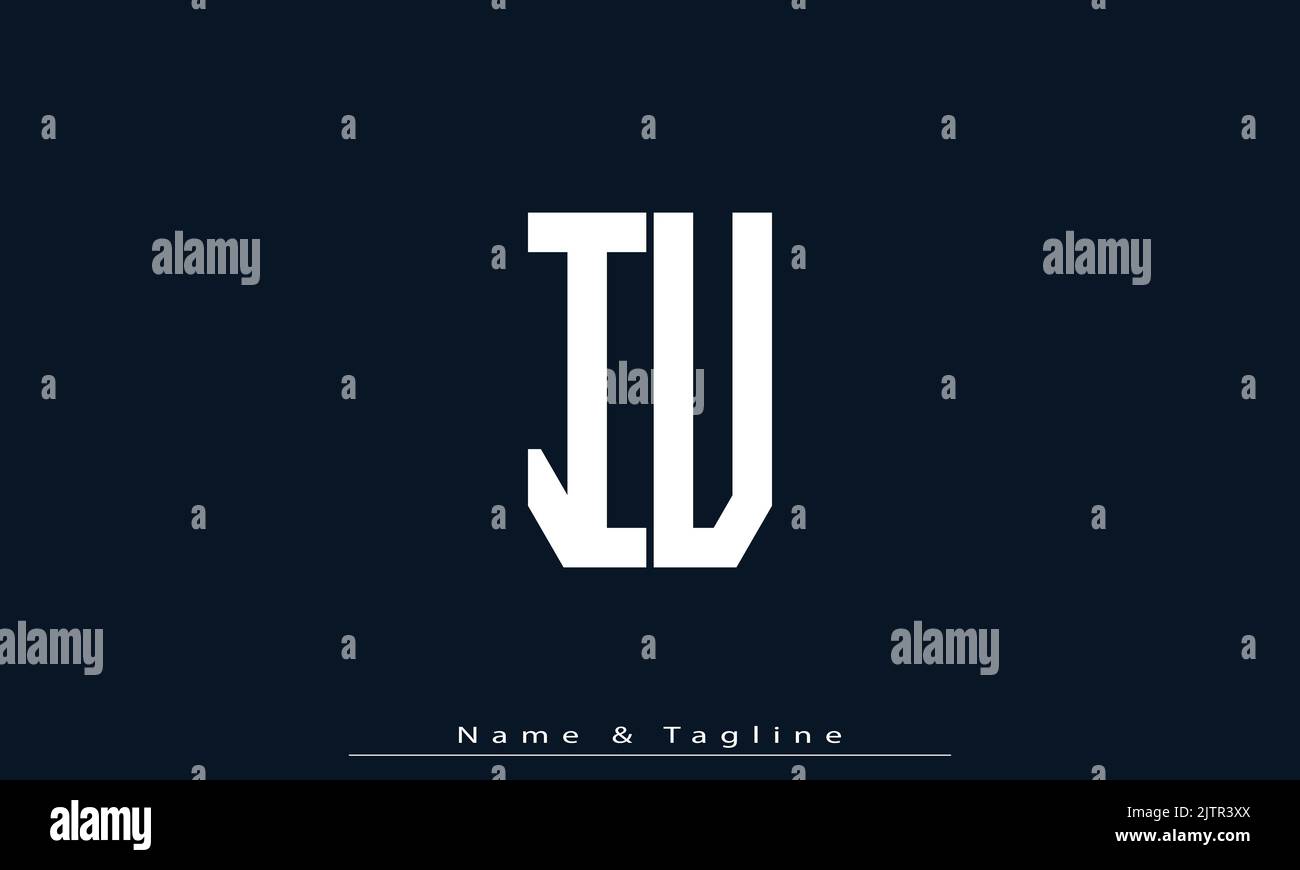 Alphabet letters Initials Monogram logo IU , UI Stock Vector Image ...
