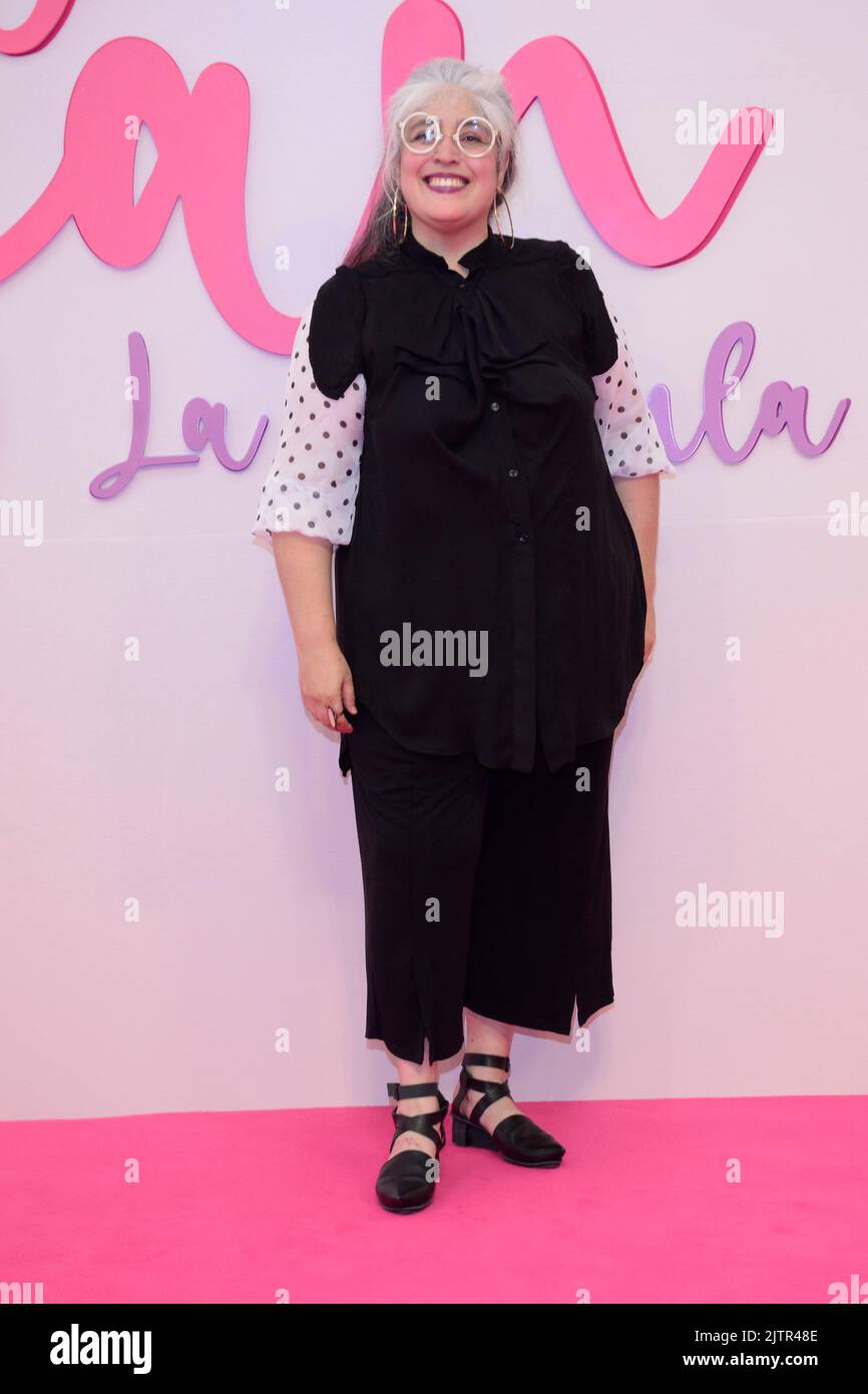 Mexico City, Mexico. 31st Aug, 2022. Martha Claudia Moreno poses for photos during the pink ...