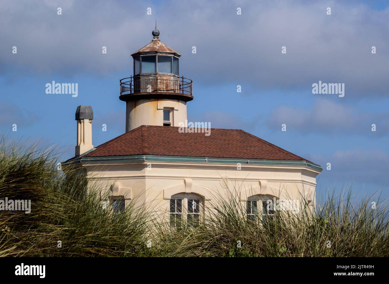 Coquille River Lighthouse in Bandon, Oregon Stock Photo - Alamy
