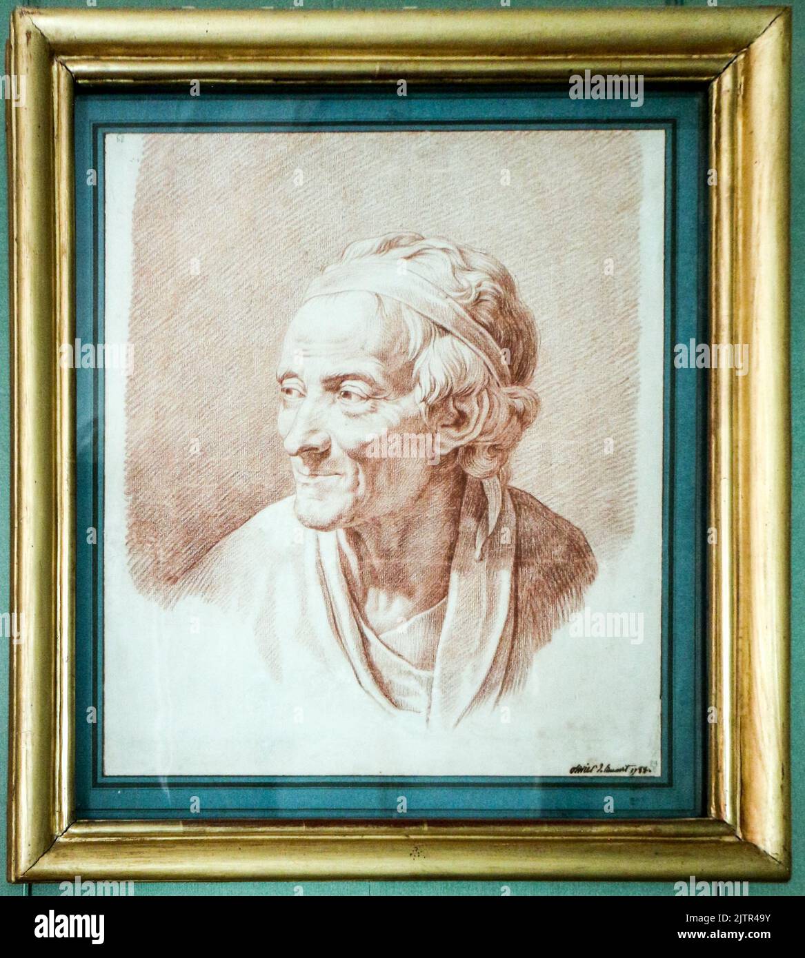 VOLTAIRE's Castle in LA FERNEY-VOLTAIRE : Portrait Stock Photo - Alamy