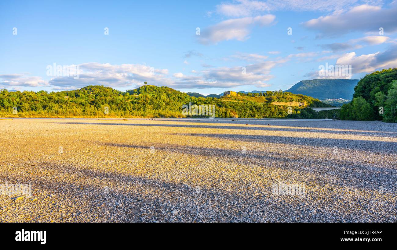 Wide valley of Tagliamento River Stock Photo - Alamy