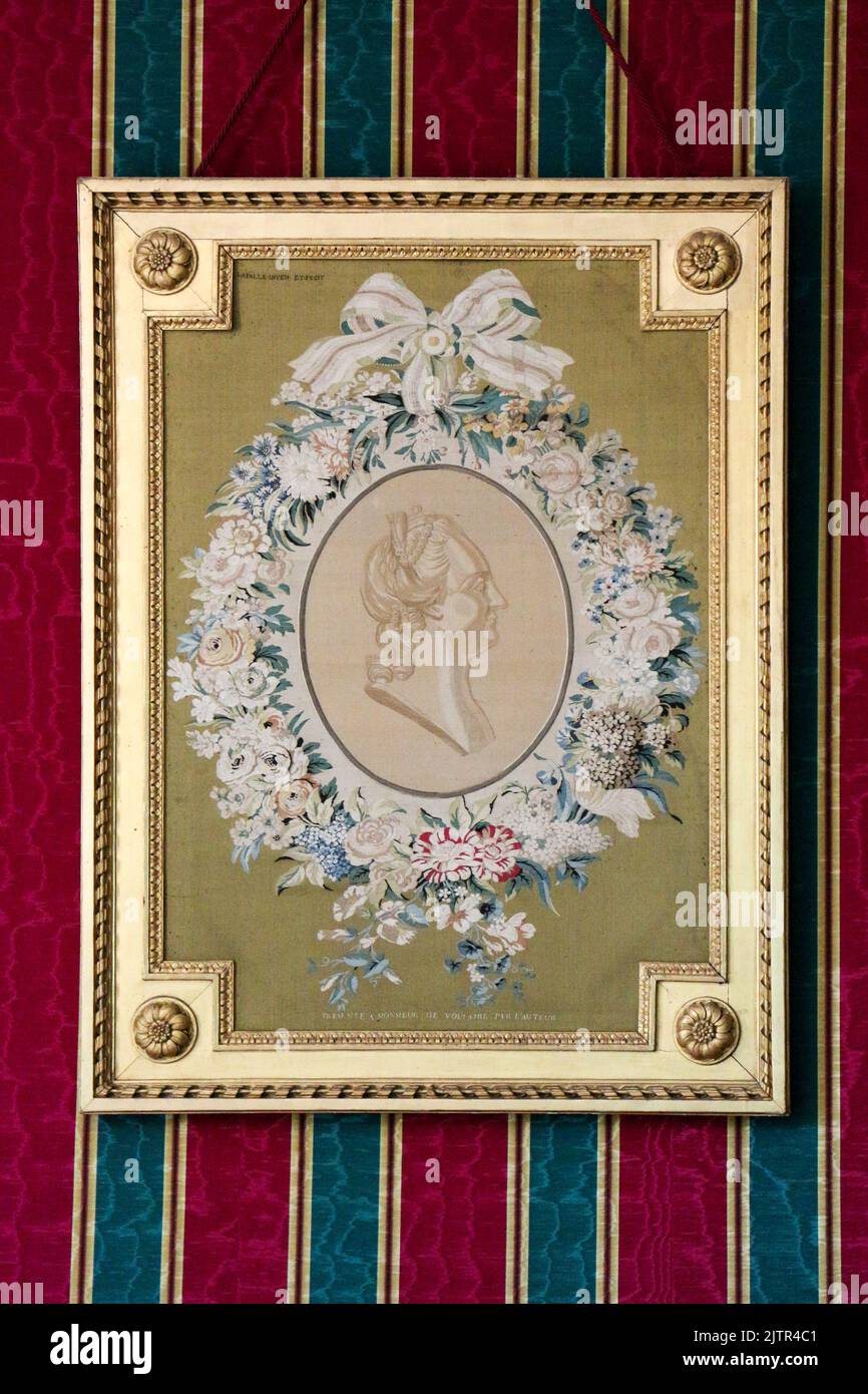 VOLTAIRE's Castle in LA FERNEY-VOLTAIRE Stock Photo - Alamy