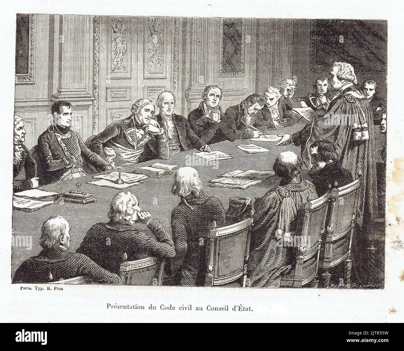 présentation du Code Civil au Conseil d'Etat Stock Photo - Alamy