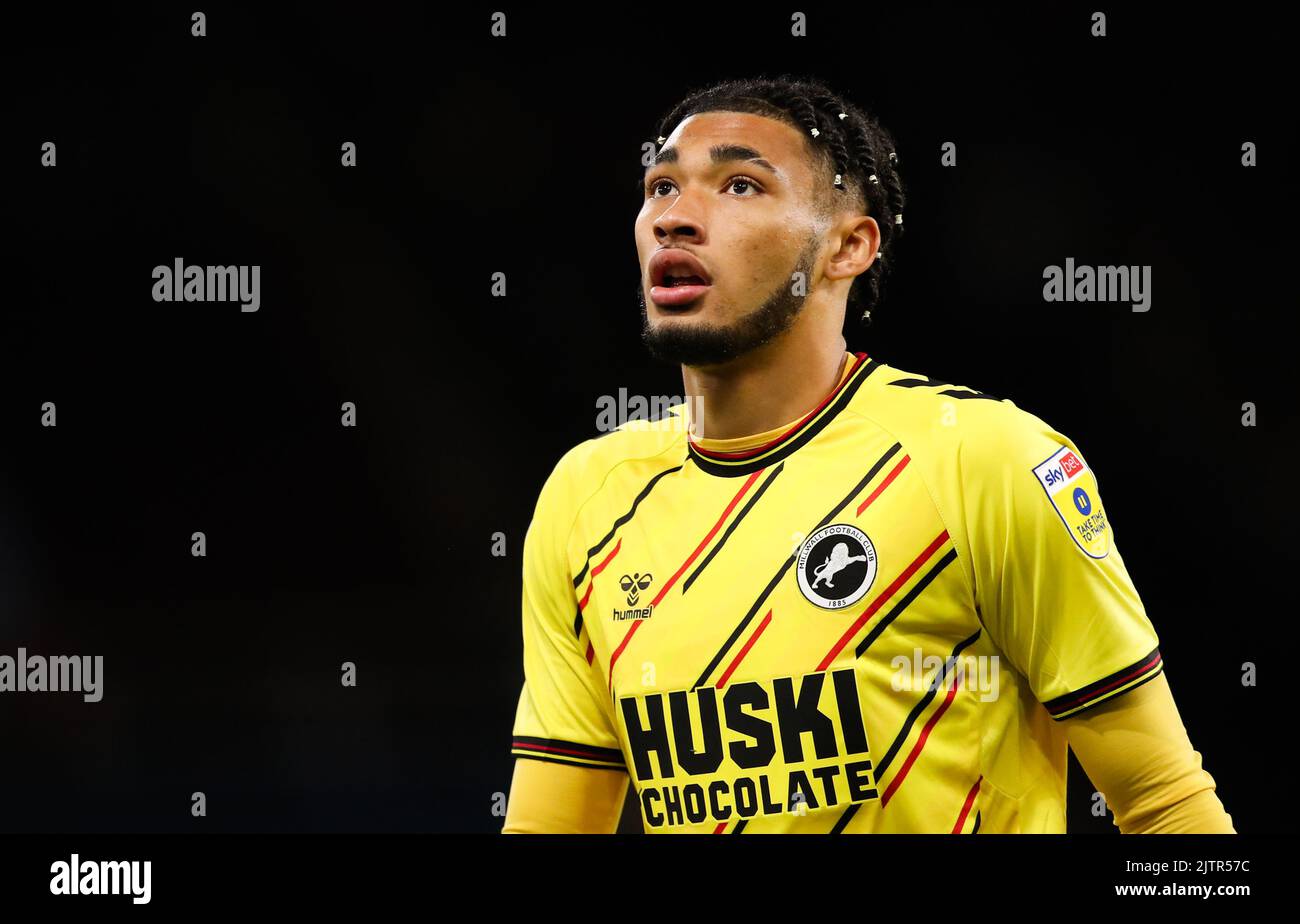 Millwall's Tyler Burey during the Sky Bet Championship match at Turf ...