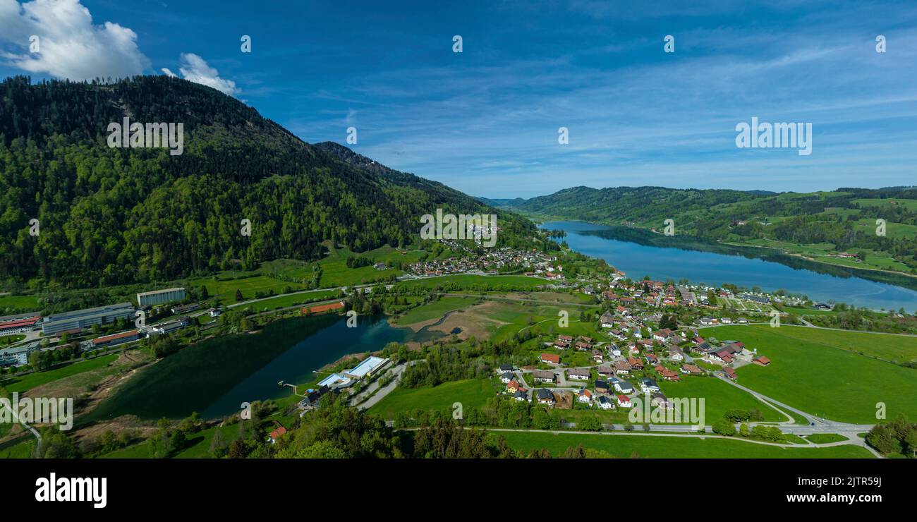 Immenstadt and the Alpsee from above Stock Photo - Alamy