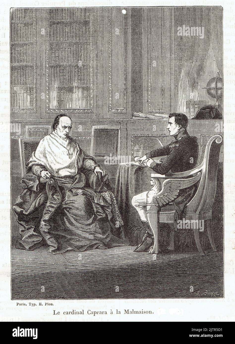 visite du cardinal Caprara à la Malmaison Stock Photo - Alamy