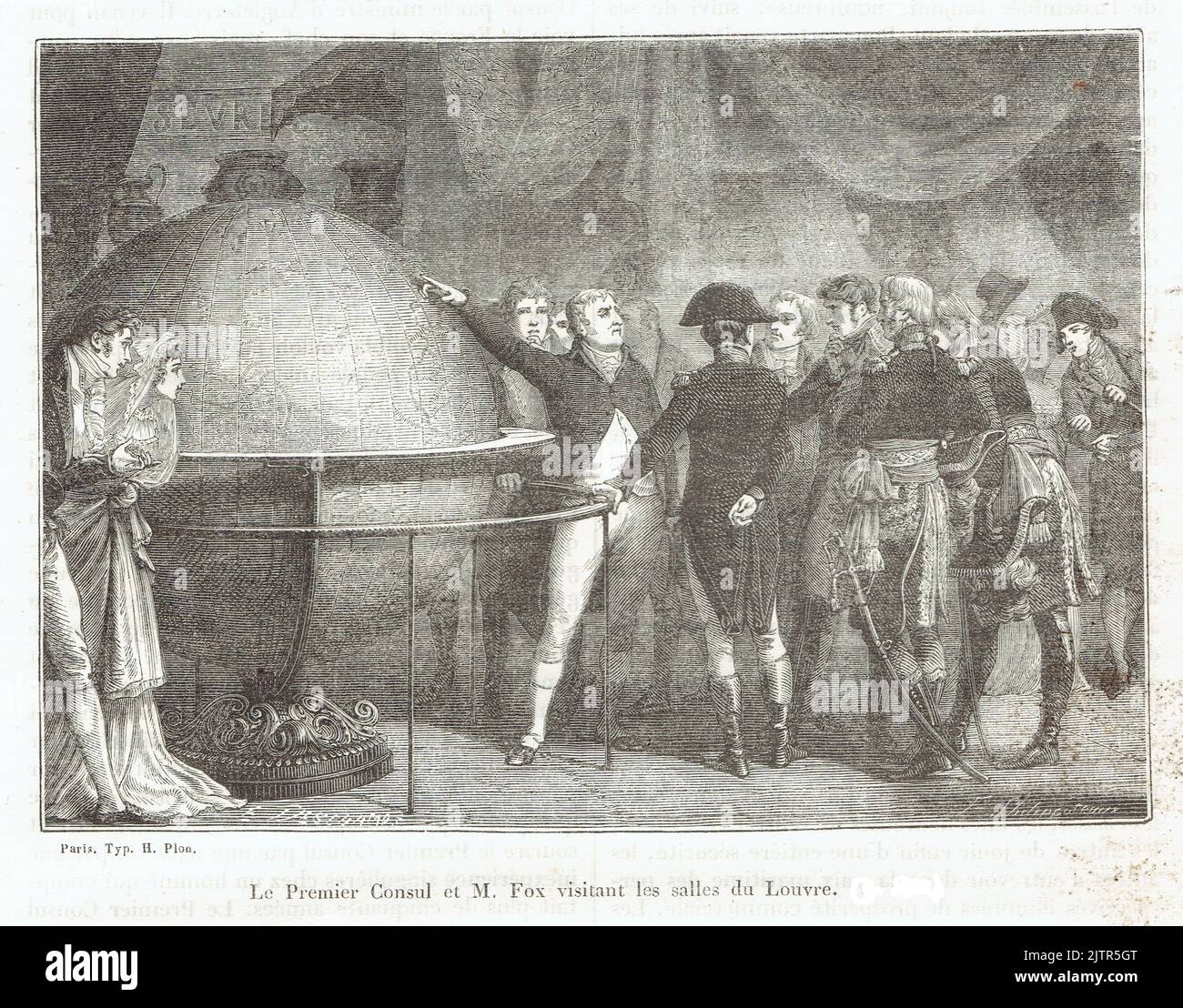 le Premier Consul fait visiter le Musée du Louvre à Fox Stock Photo - Alamy