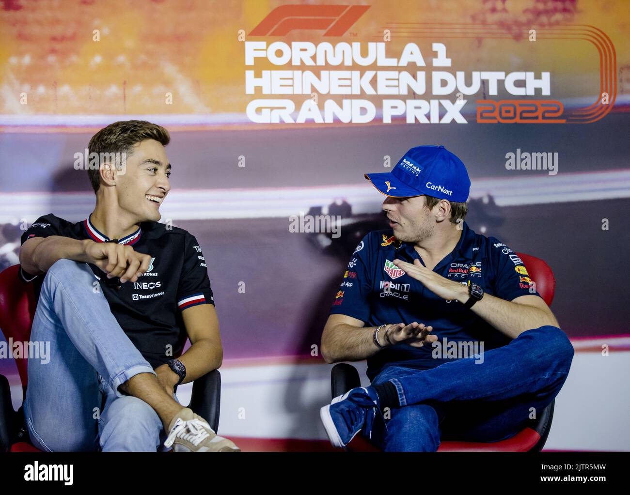 George russell max verstappen hi-res stock photography and images - Alamy