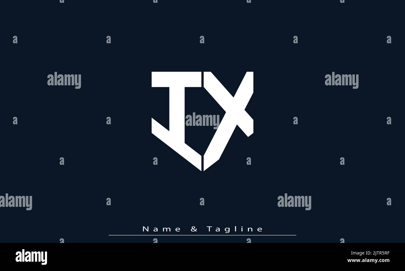 Alphabet letters Initials Monogram logo IX , XI Stock Vector Image ...