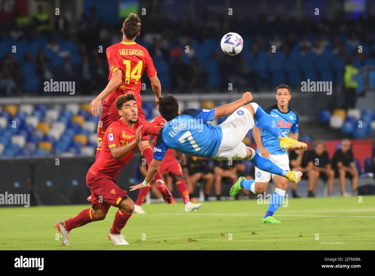 Eljif Elmas of SSC Napoli in action during the Serie A match between ...