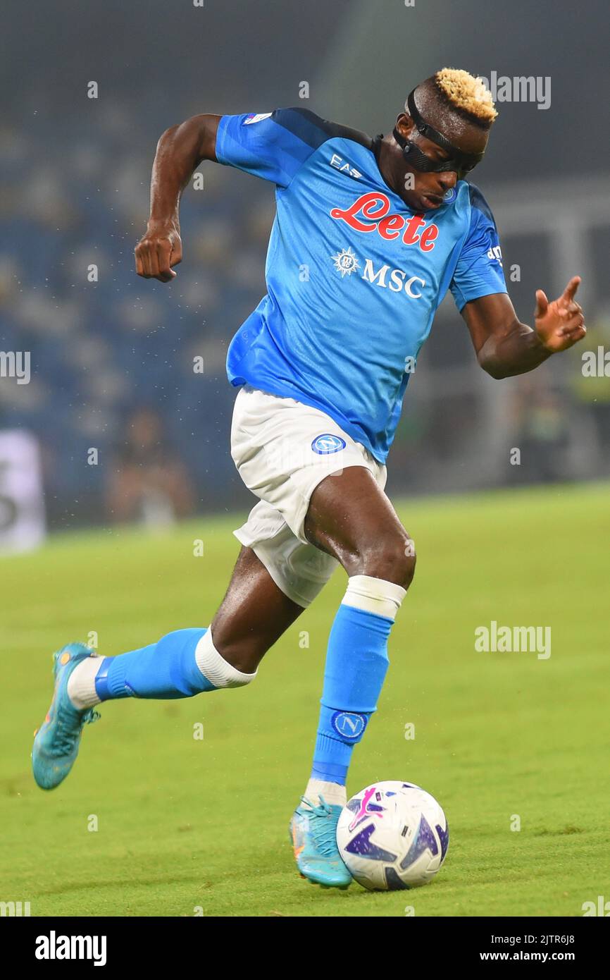 Victor Osimhen of SSC Napoli in action during the Serie A match between ...